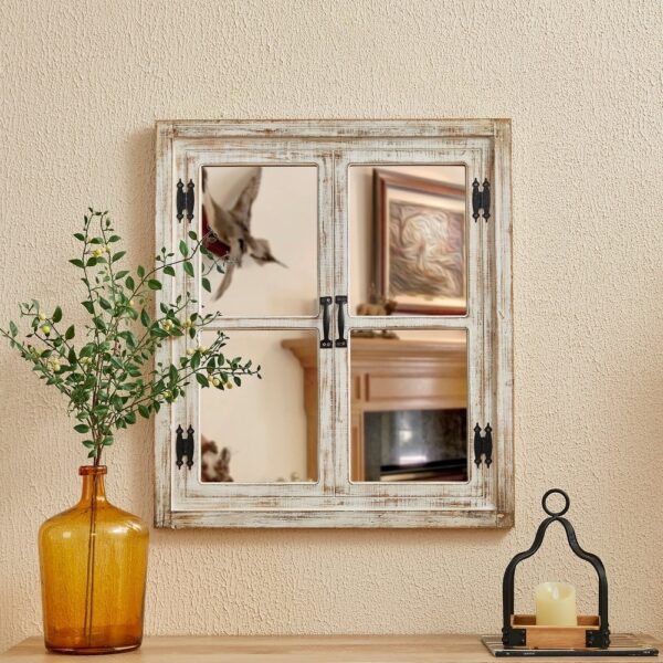 Fake window wall decor Frame Mirror Design Antique Jharokha - Antique ...