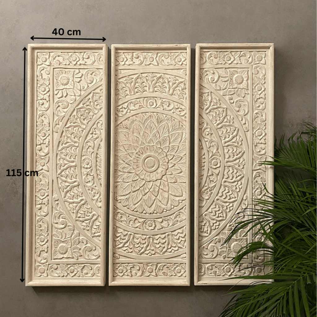 Large wooden wall decor panels for living room Antique Decor - Antique ...