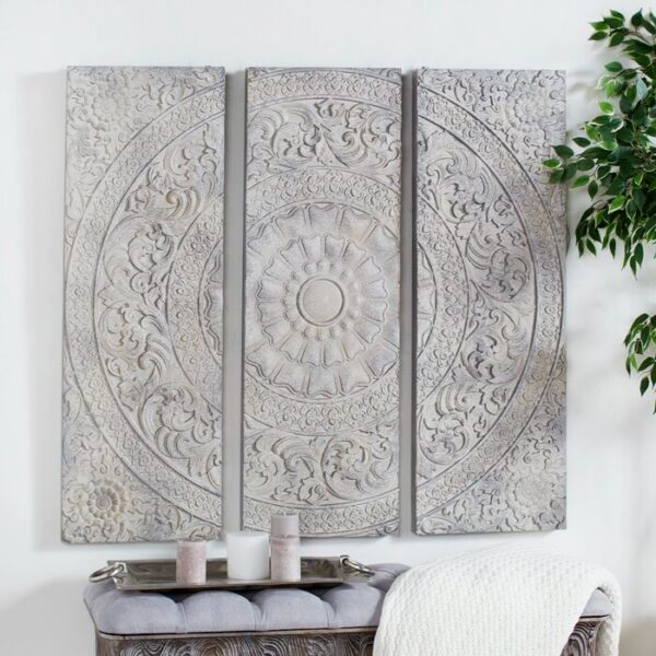 Wooden wall decor panels Antique Vintage Hand Carved - Antique Home ...