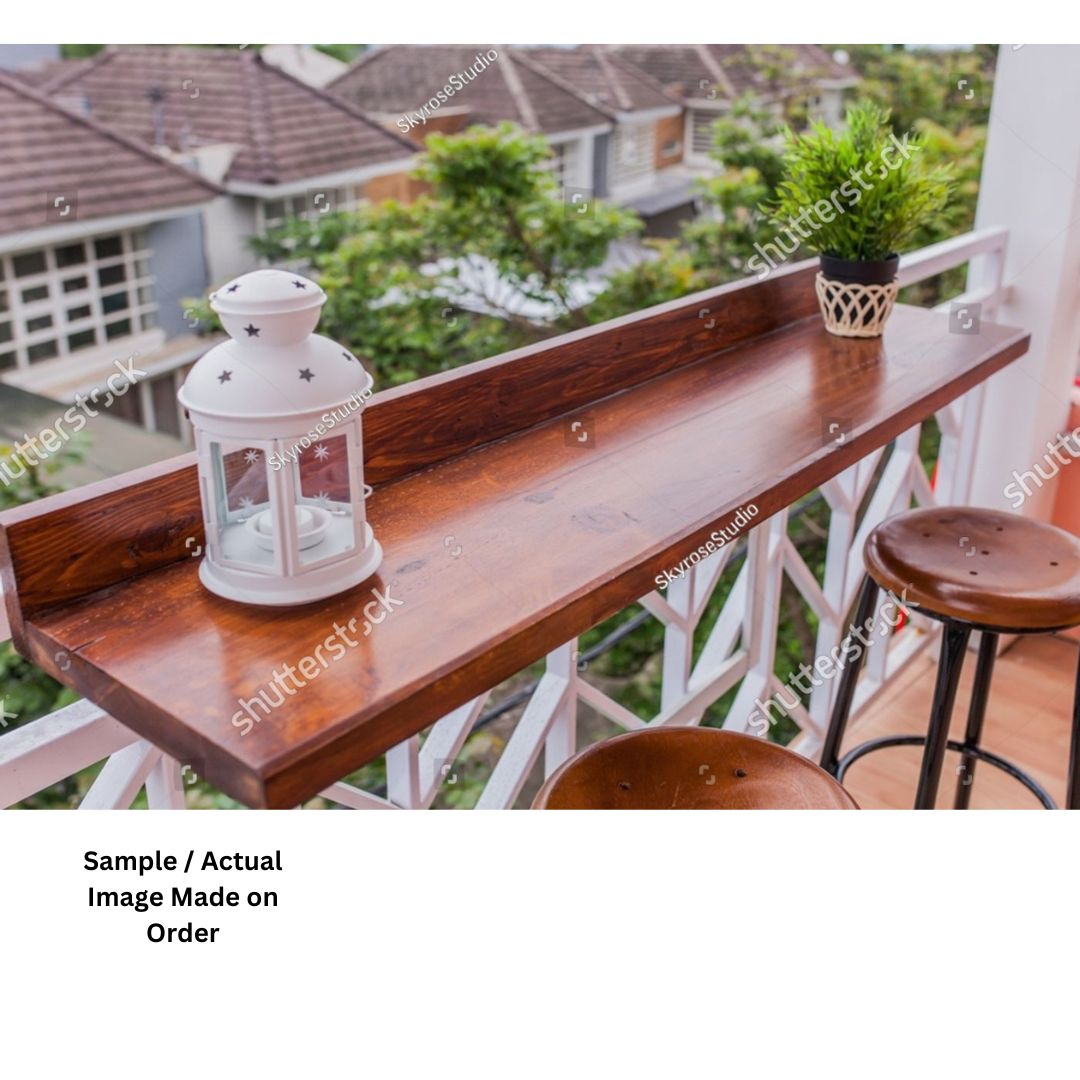 Balcony railing table india | Space saving Balcony Furniture