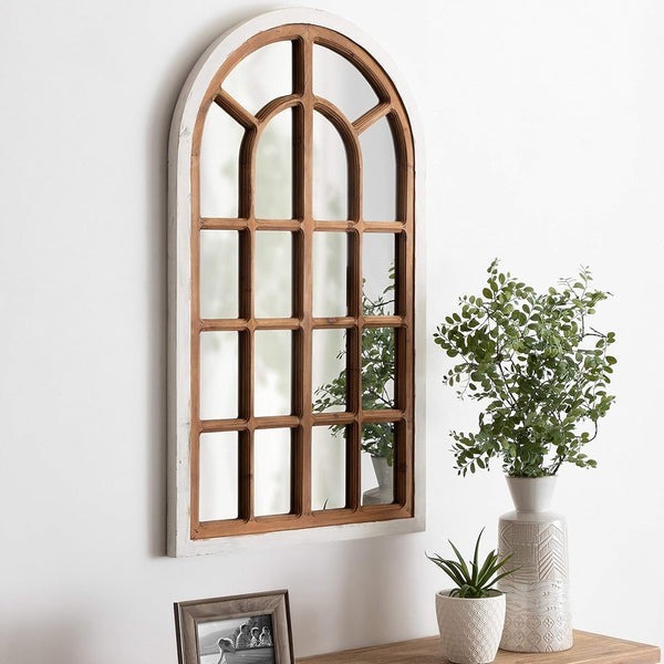 Carved wooden mirror frames French Arch Window Mirror - Antique Home ...